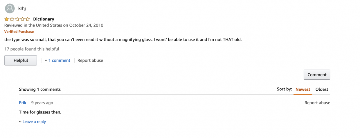 The 30 Best One-Star Amazon Reviews of . . . The Dictionary ‹ Literary Hub