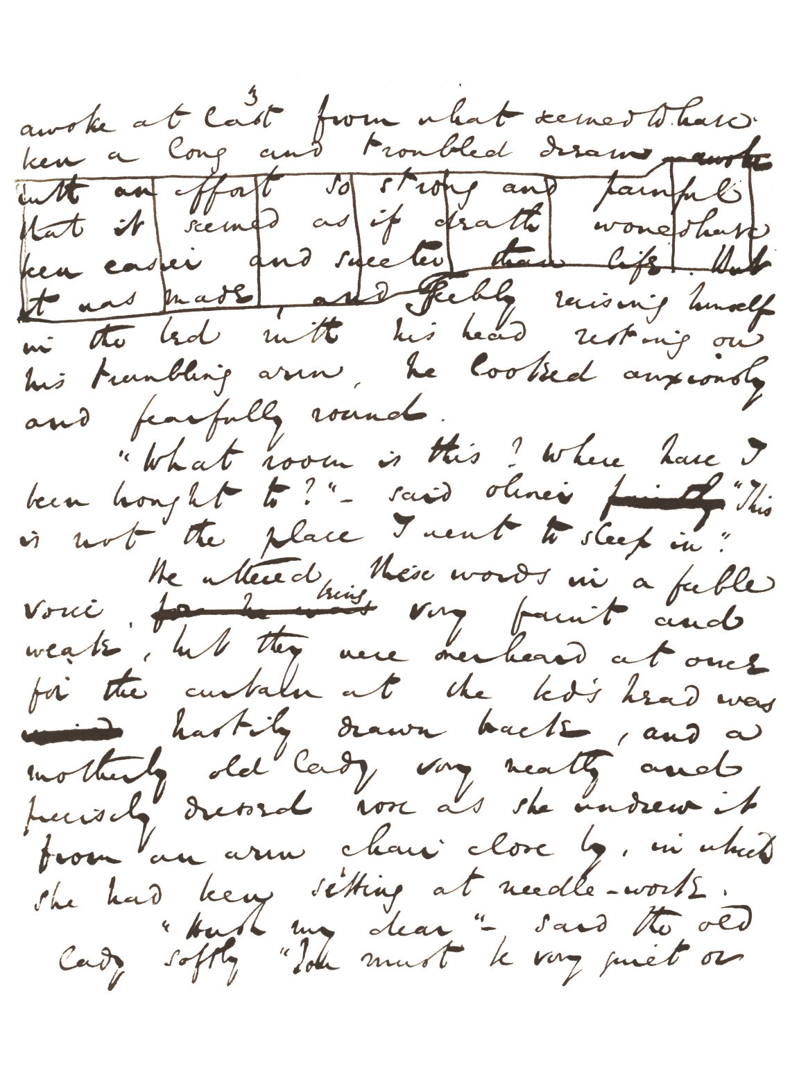 Take a look at Charles Dickens's handwritten manuscript of Oliver Twist ...